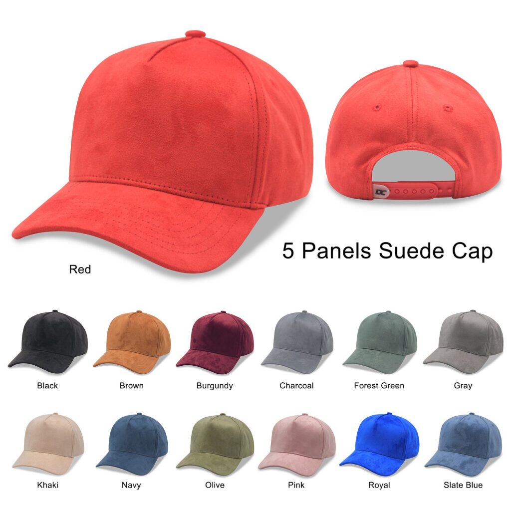 5 Panels Suede Cap (6526)