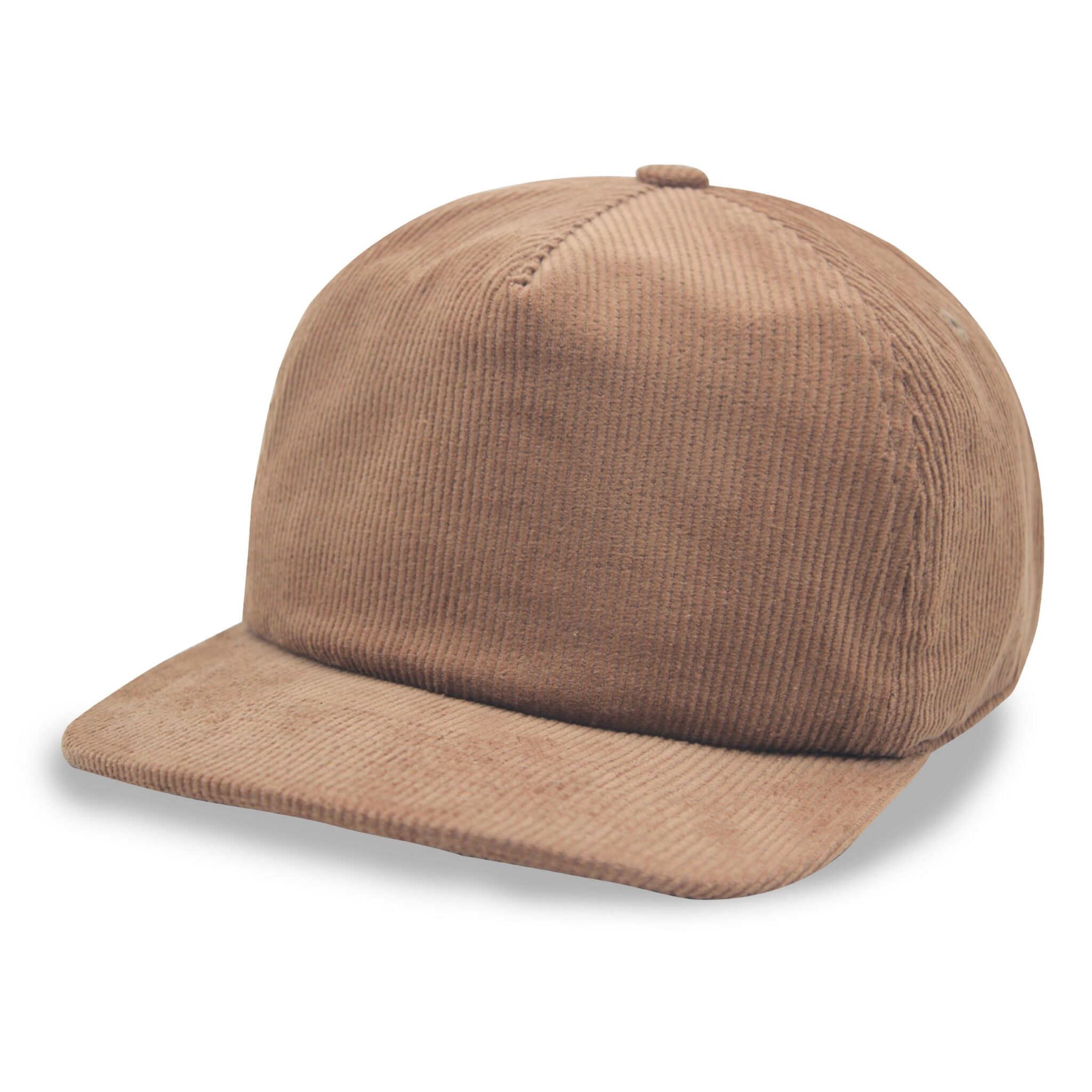 5 Panel Unstructed Corduroy Snapback Hat (7528U)