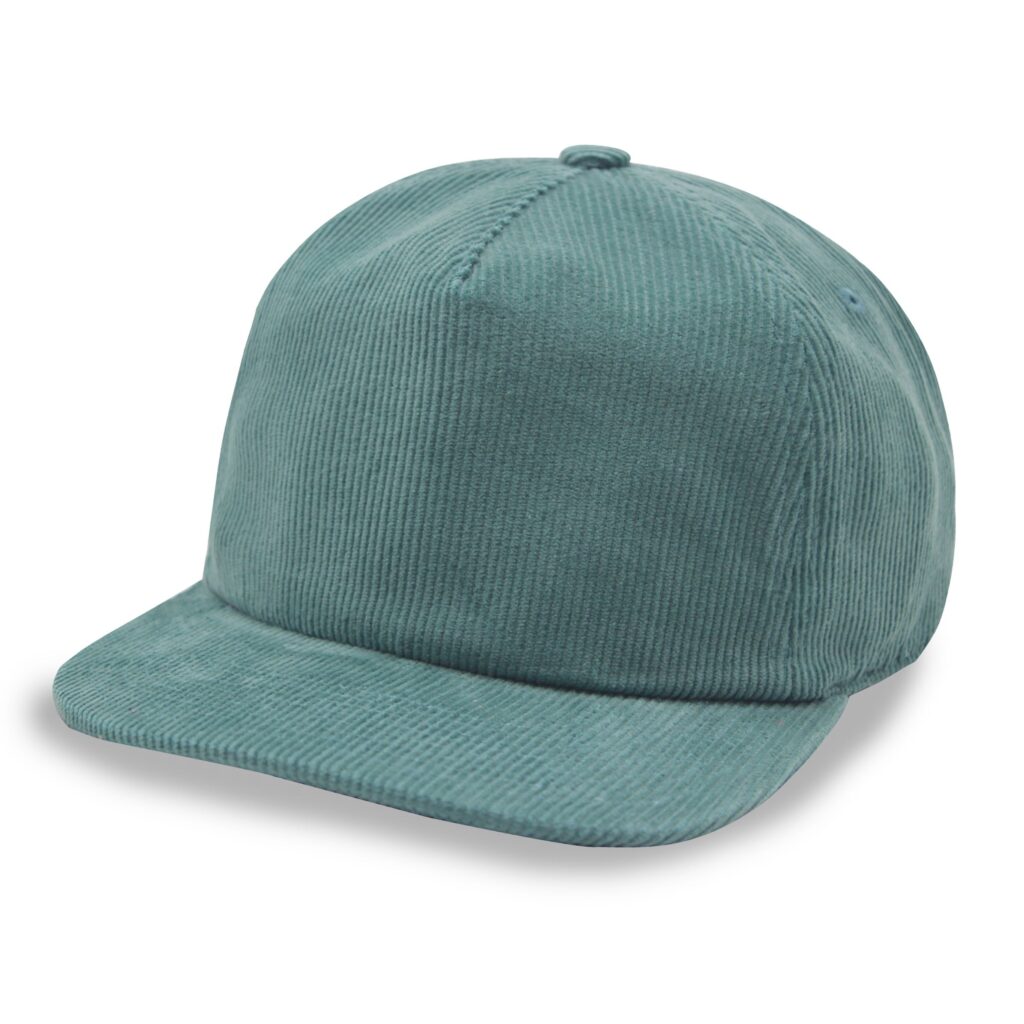 5 Panel Unstructed Corduroy Snapback Hat (7528U)