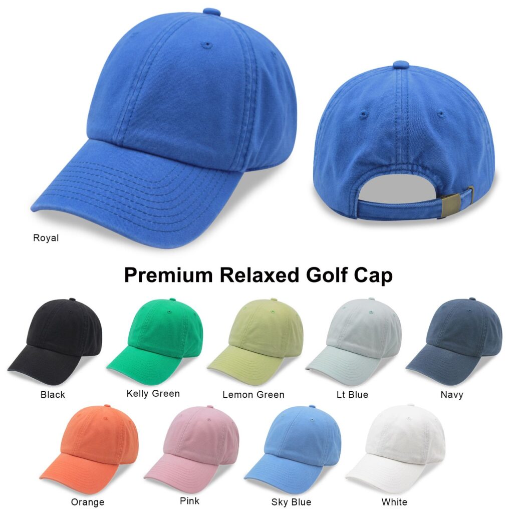 6 Panel Premium Relaxed Golf Cap (7649)