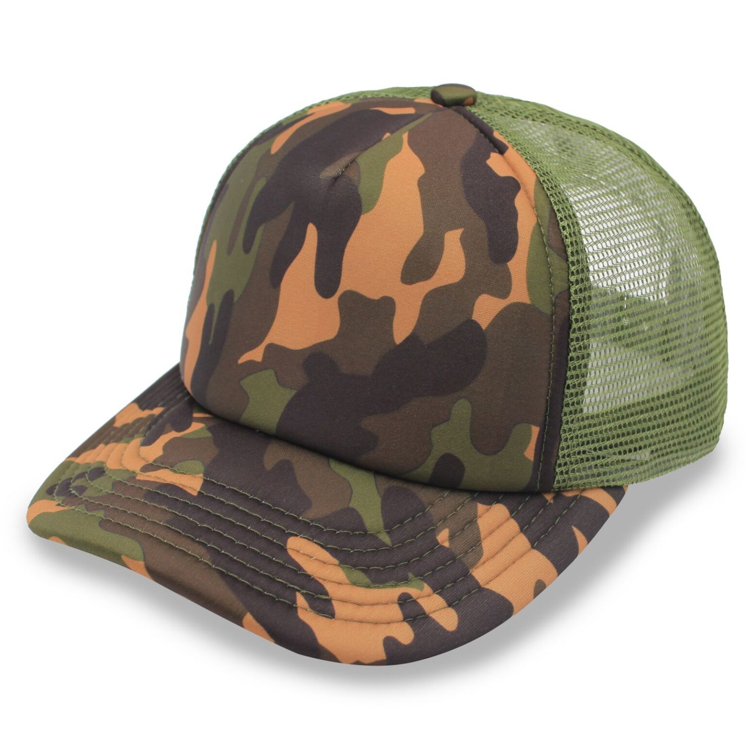 5 Panel High Profile Foam Mesh Back Trucker Cap (F528)